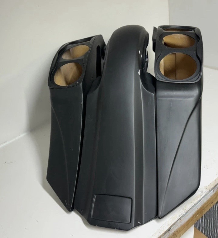 Harley Davidson Drop Rail Audio Saddlebags Fender Touring fender 09 -23 ...