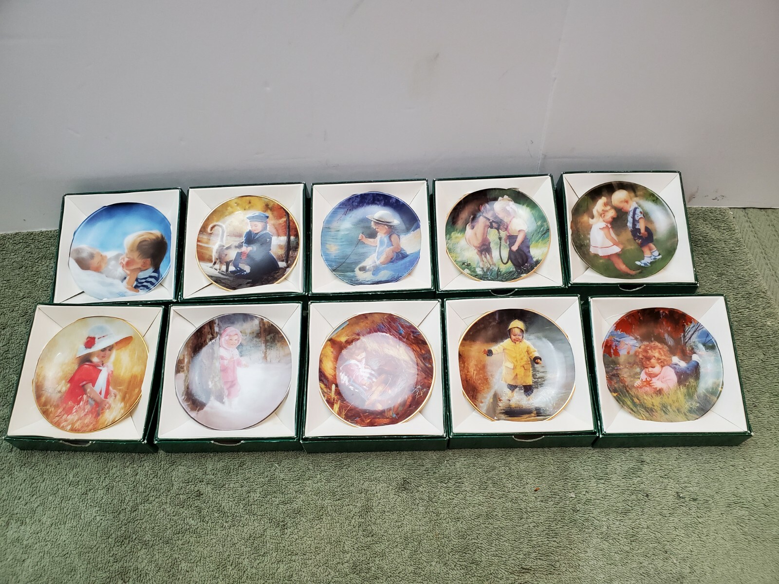 LOT OF (10) VINTAGE MINI 3" DONALD ZOLAN COLLECTOR PLATES | eBay
