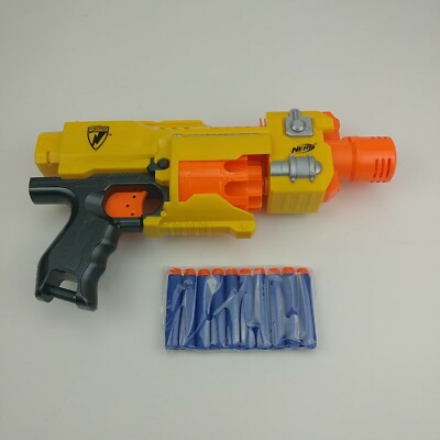 Nerf N-Strike Elite Barricade RV-10 Motorized Automatic Dart Gun with ...