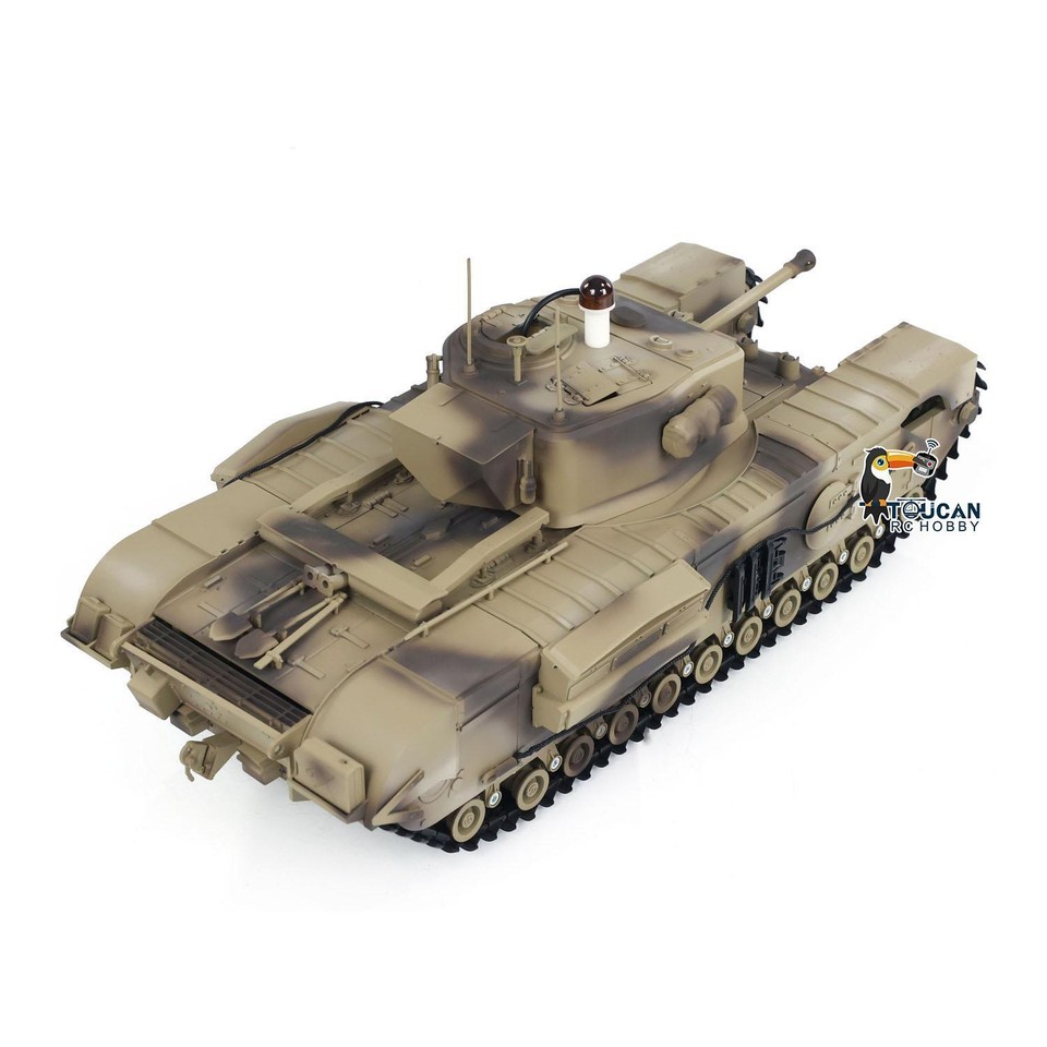 1/16 Tongde RTR RC Tank Churchill Mk.VII Metal Track IR Battle Tank ...