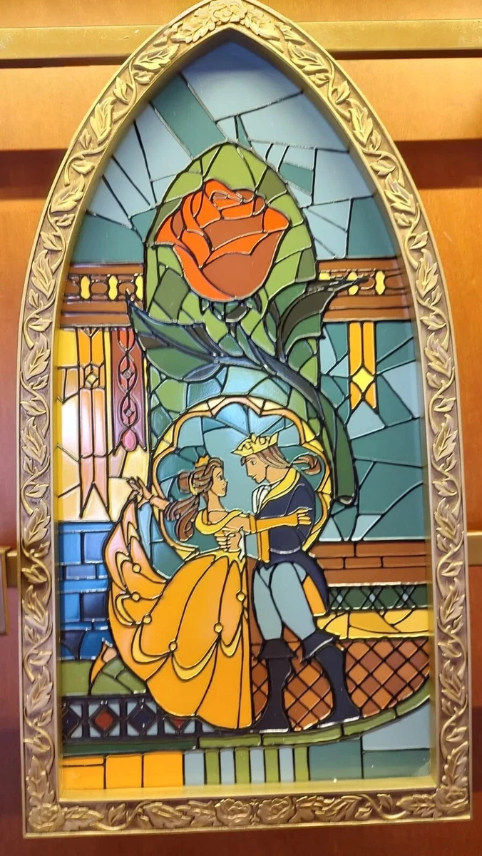 Disney Beauty And The Beast Stained Glass