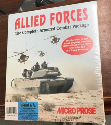 Allied Forces PC Microprose New sealed. NIB RARE 1991 GUNSHIP | eBay