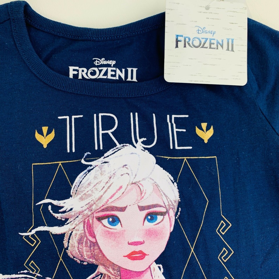 Disney World Frozen Elsa Anna Girls Toddler Short Sleeve Tee Shirt Top ...