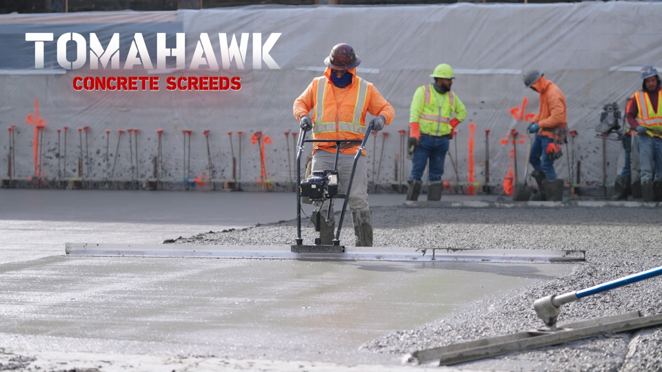 Power Screed Concrete Finishing Float 12ft Blade Board 37.7cc Gas ...