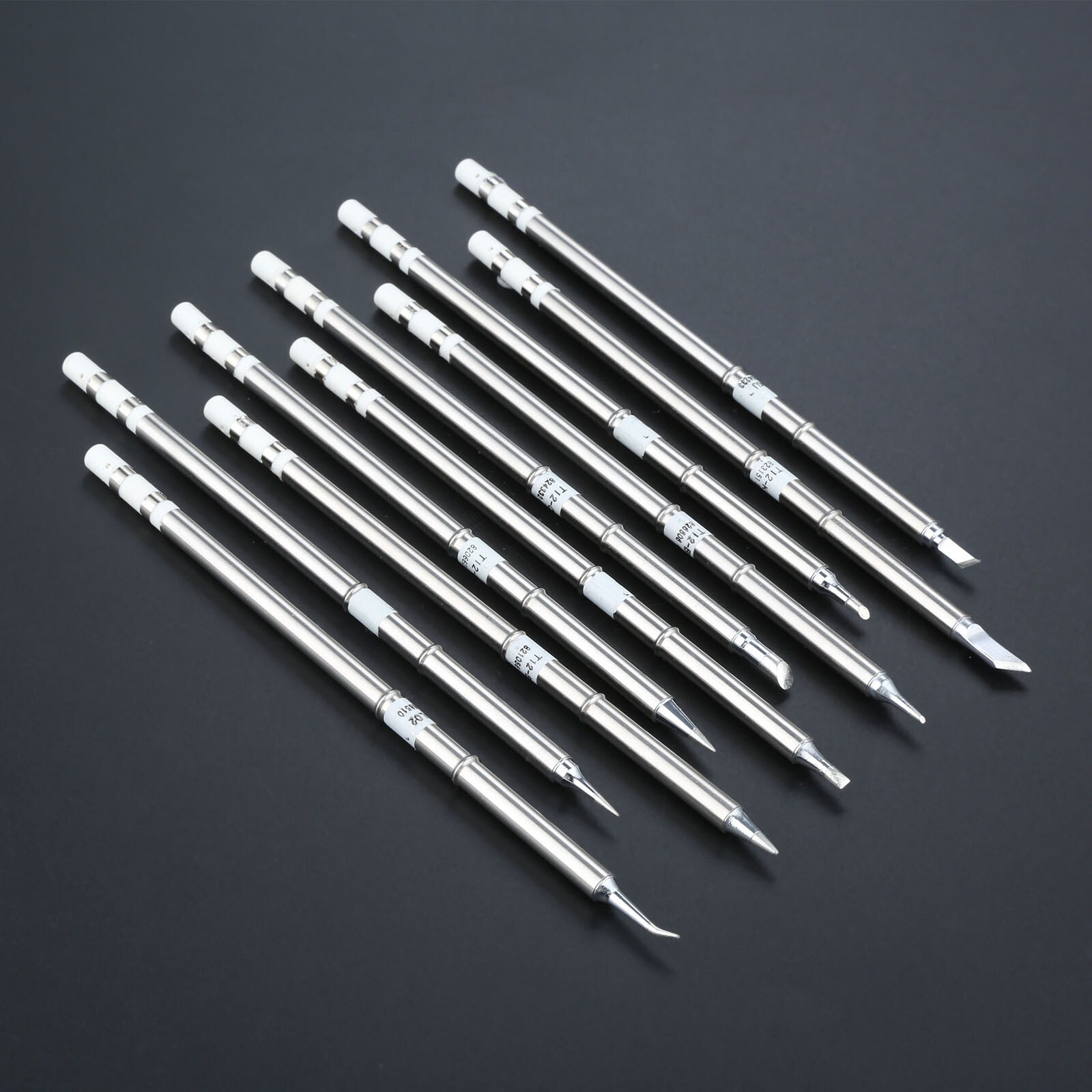 10x Silver T12 Series Soldering Iron Tip T12-D24 BC2 C4 B2 KU ILS BL BC1 K JI02 | eBay