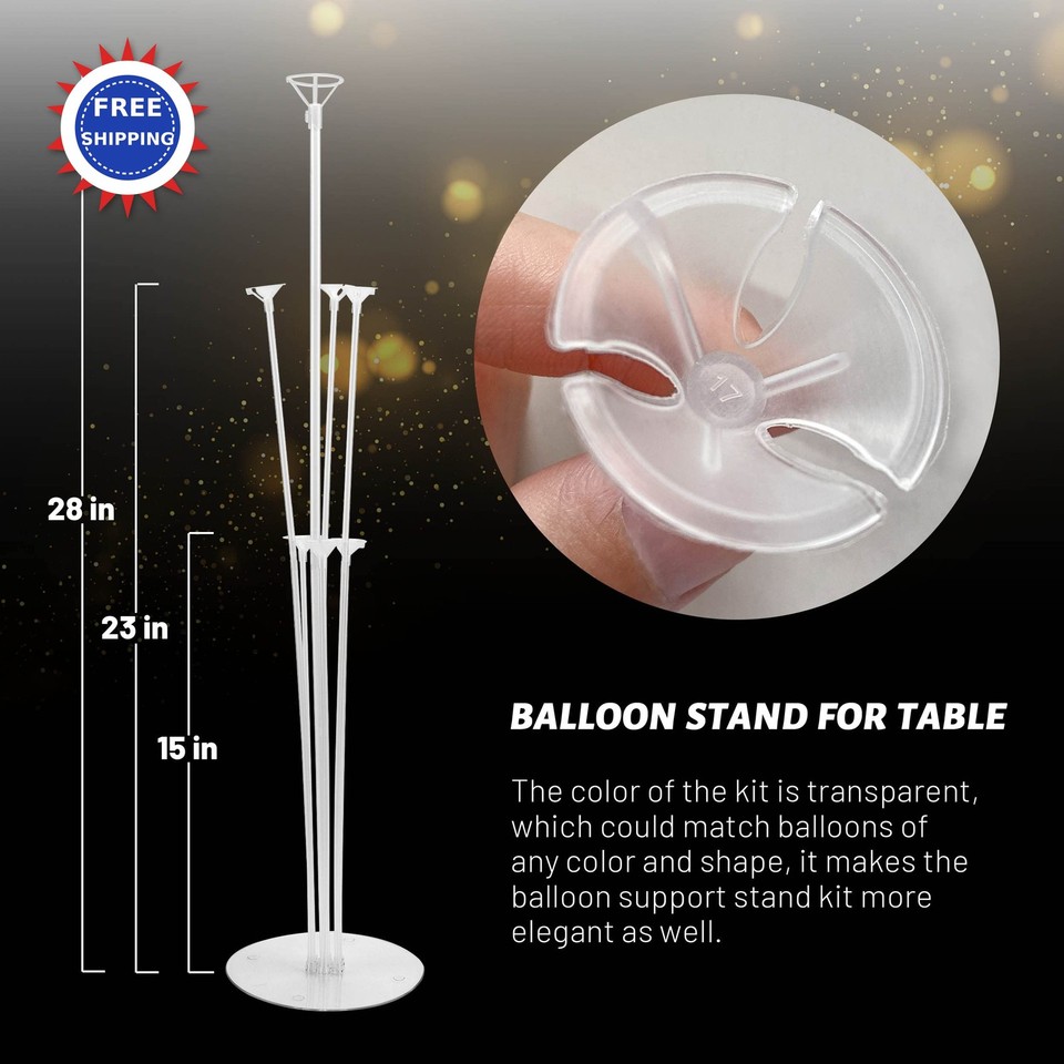Balloon Stand Kit 4 Sets for Table Birthday Party Decorations JOYYPOP ...
