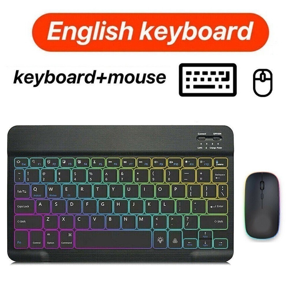 Bluetooth Keyboard Mouse For Samsung Galaxy Tab S10 Lite 10.9 SM-X400 ...