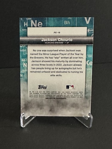 2023 Topps Bowman Platinum Baseball Jackson Chourio Precious Elements ...