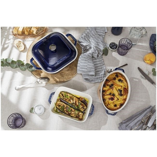 Staub Stoneware4-pc, Mixed Baking Dish Set, dark blue | eBay