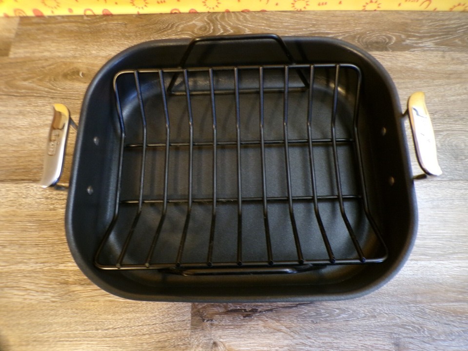 ALL-CLAD Stainless Nonstick Petite Roti Pan #5014 Rectangular Roaster ...