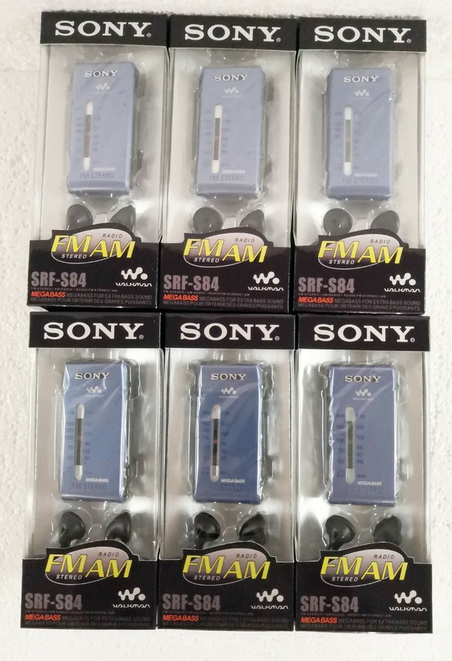 New RADIO Sony SRF-S84 FM/AM Super Compact Radio Walkman Analogue Tuner ...