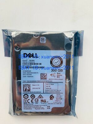 Dell NCT9F 0NCT9F 300GB 15K 12Gb/s 2.5" SAS HDD Hard Drive ST300MP0026 ...