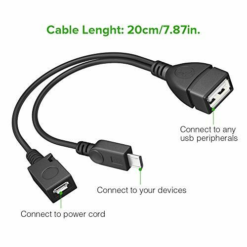 2 Pack Micro Usb Otg Adapter With Power For Fire Stick/host Devices Etc ...