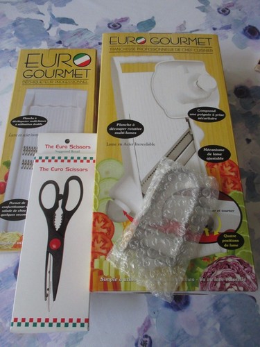 Professional Gourmet Euro Food Preparer Set Shredder Slicer Peeler ...