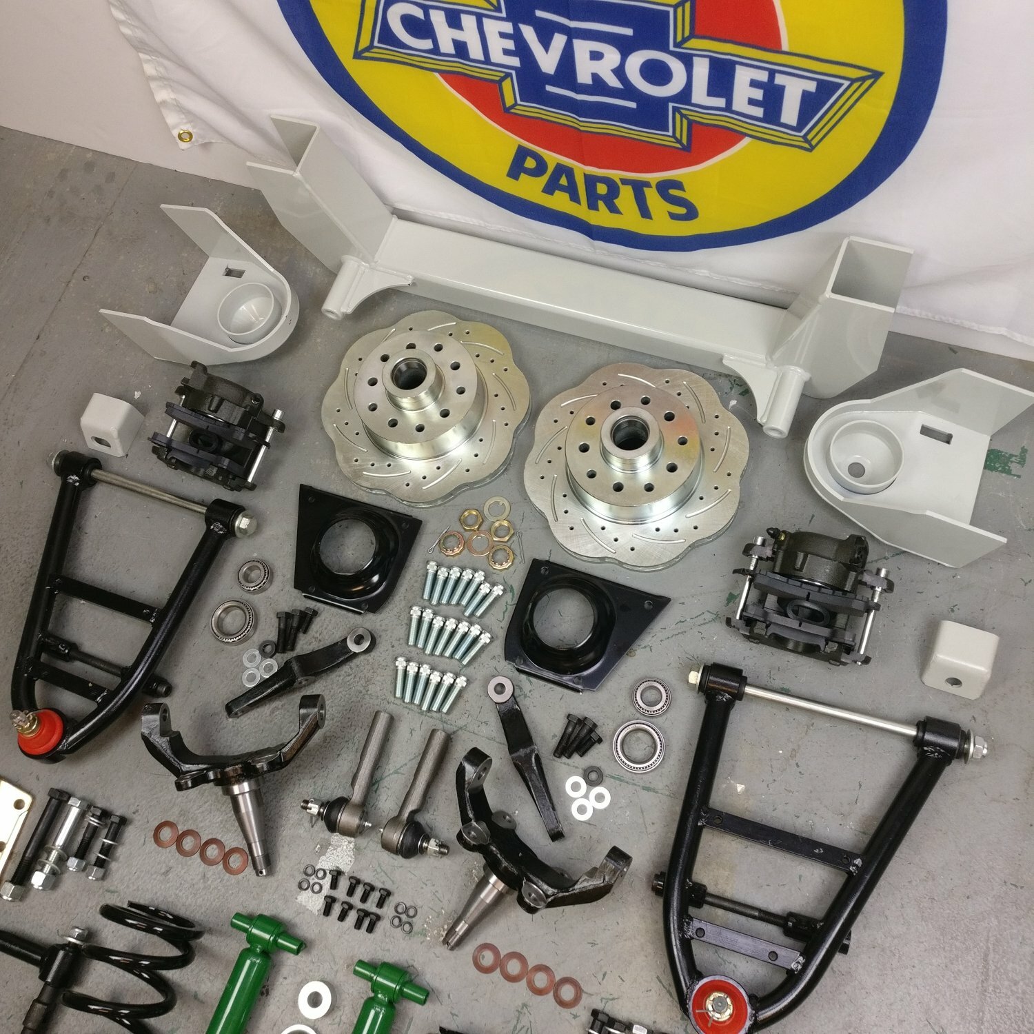 1949 to 1954 Chevy Car Mustang II 2 Front End Suspension Kit Hub to Hub ...