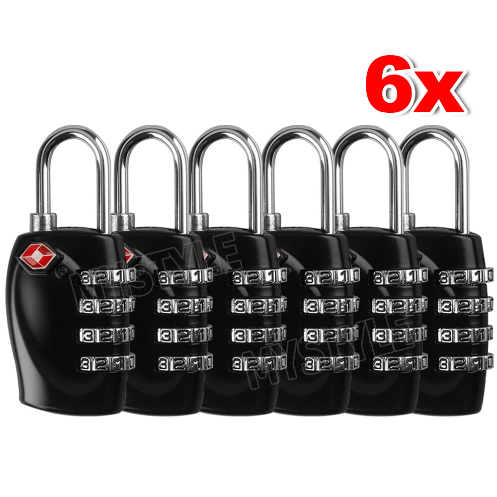 TSA Approved Combination Lock PadLock Locker Locks Security Suitcase ...