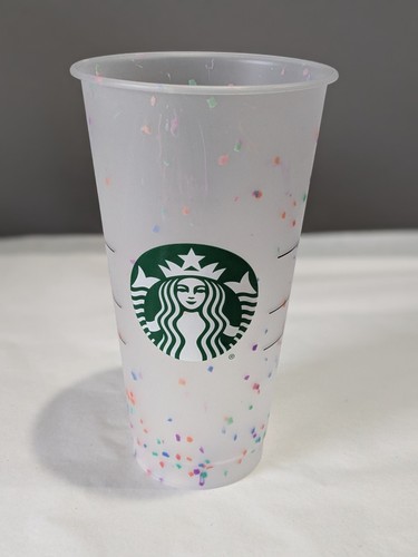 2020 Starbucks Confetti Color Changing 24oz Cold Cup Tumbler Only | eBay