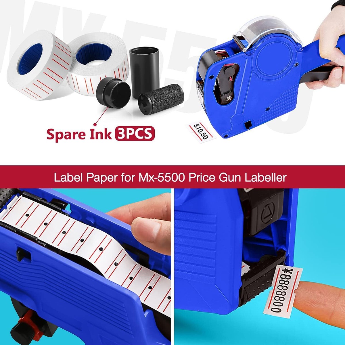 Tamper Resistant Pricing Stickers 30 Rolls (15,000 Pcs) Price Gun ...