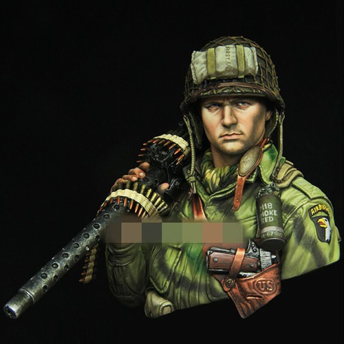 1/10 Resin Figure Bust Model US ARMY 101st Airborne paratrooper ...