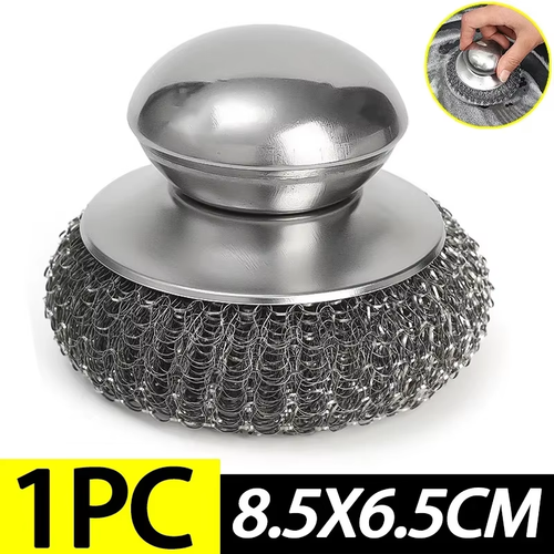 1-6Pcs Wire Ball Dish Brush Stainless Steel Pot Wire Scrubbers ...