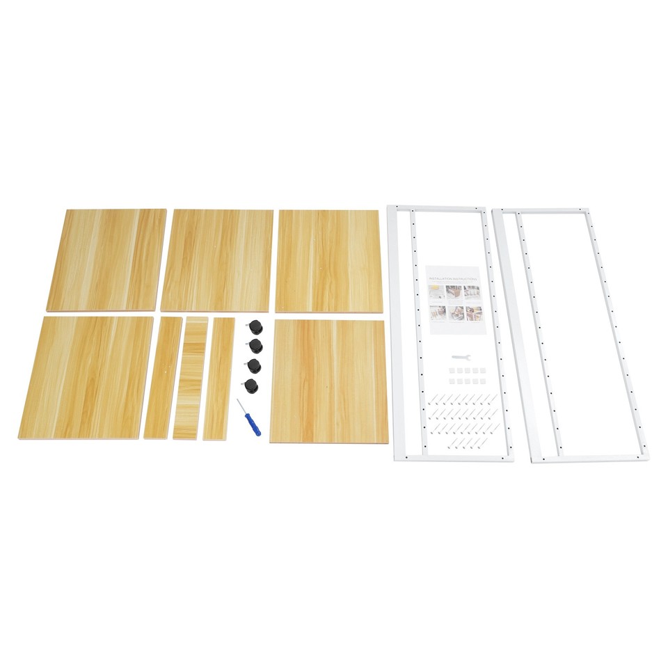 5-Tier AV Media Stand Rack, Media Stand, Tall Heavy Duty Audio-Video ...