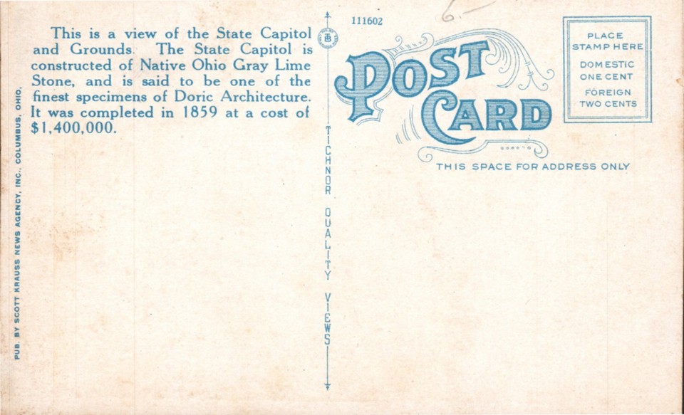 Birds Eye Aerial View State Capitol Columbus Ohio Politics Government ...