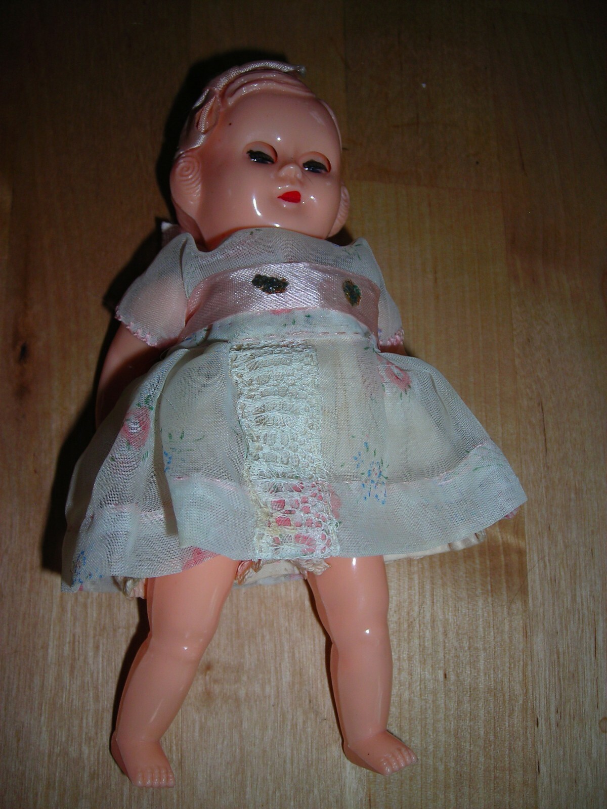Lot of Vintage Celluloid (?) Dolls and Others Some with Hand Crocheted ...