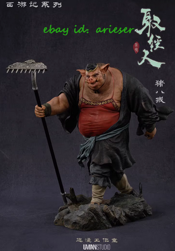 Uman Studio Zhu Bajie Pig Journey To The West 1/6 33cm Statue Figure ...