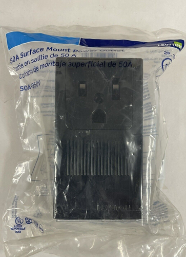 Leviton 50 Amps 250 Volt Black Outlet 6-50r 1 PK for sale online | eBay