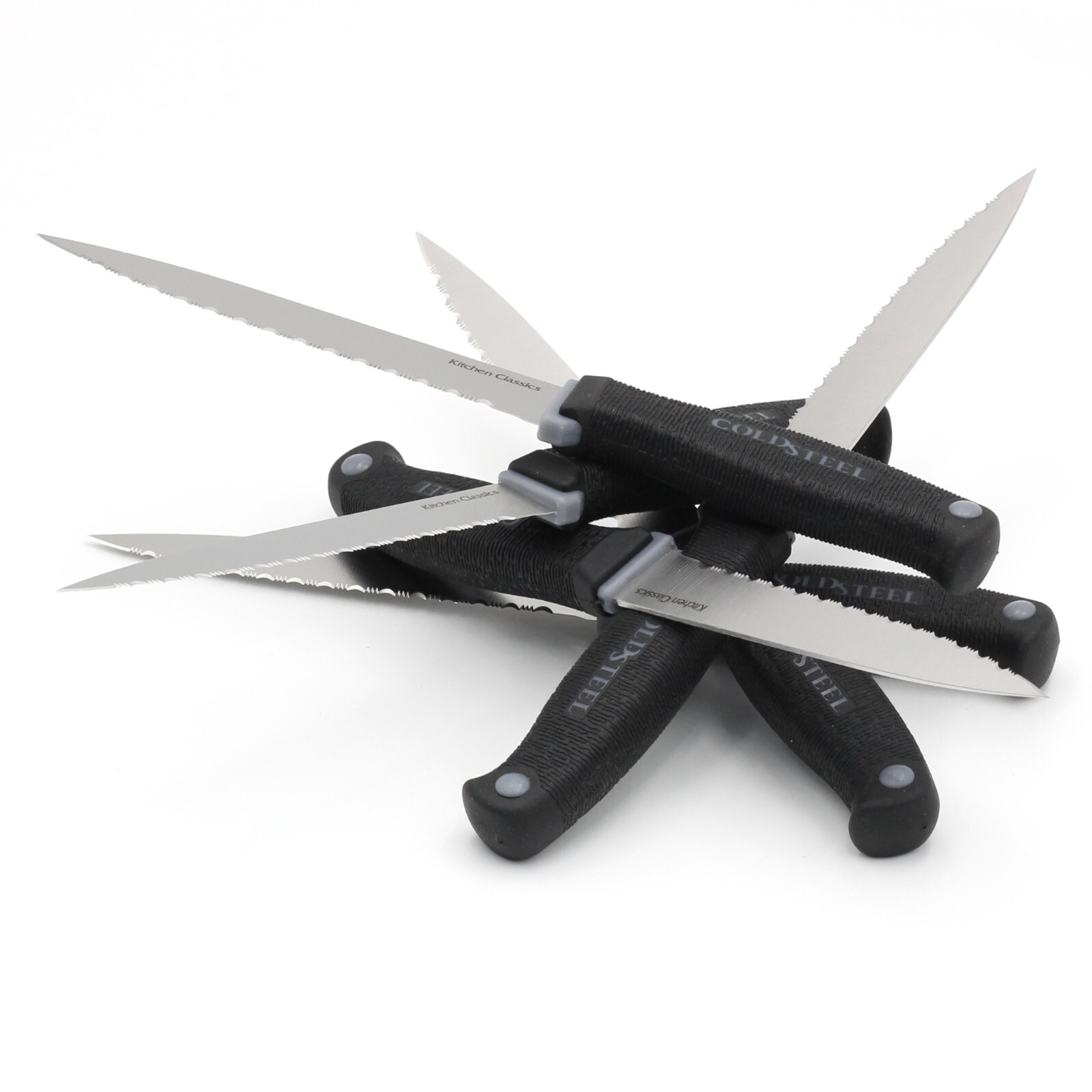 Cold Steel -Kitchen Classic 6 Piece Steak Knife Set- 4116 Cryo SS/Zy-Ex ...