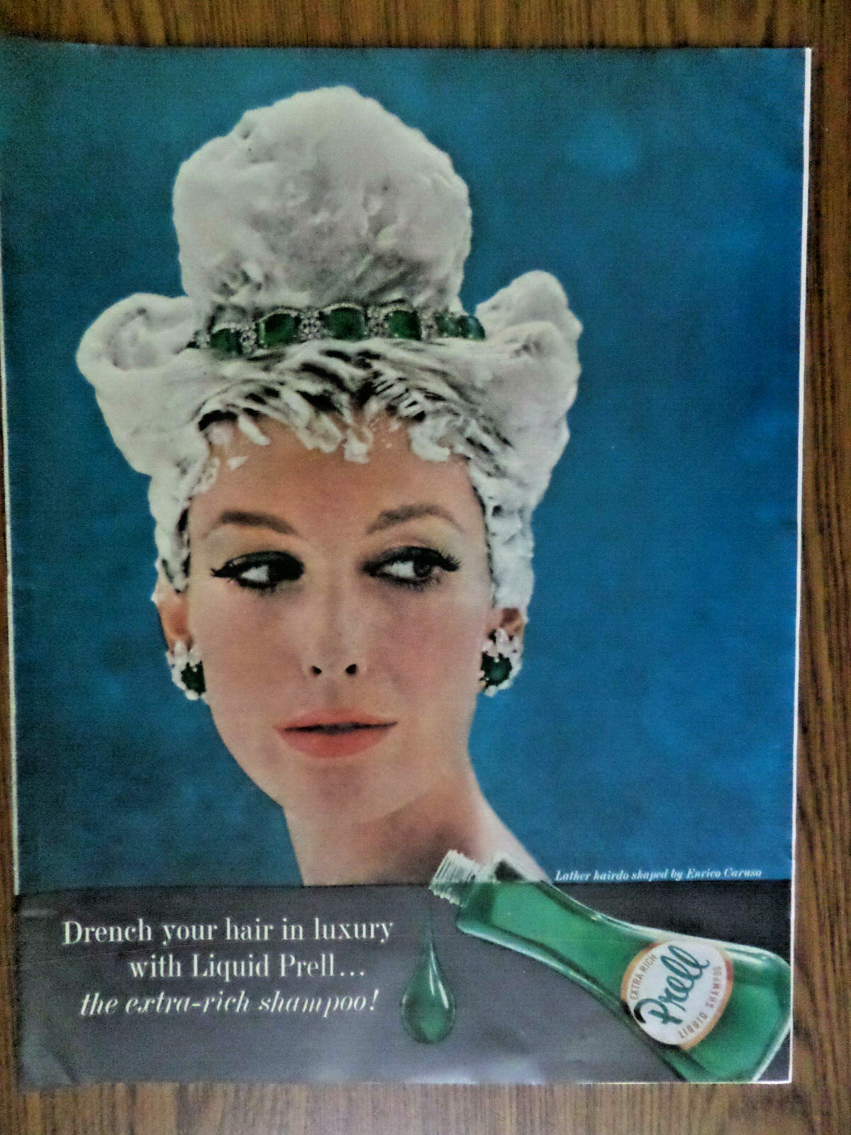 1960 Prell Shampoo Ad Drench You Hair in Luxury with Liquid Prell | eBay