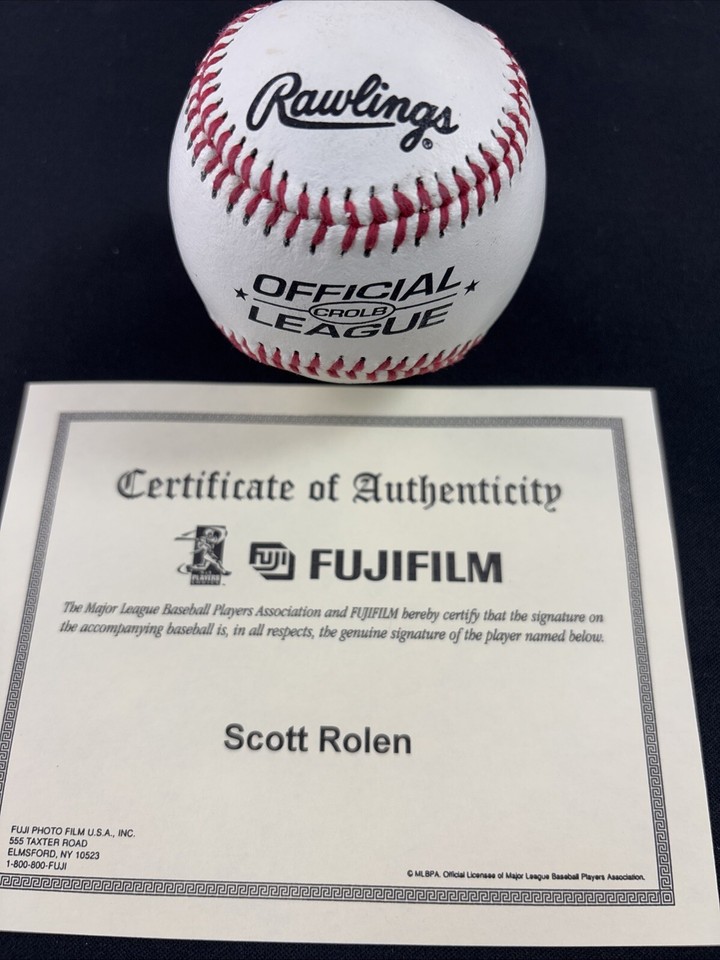 Scott Rolen Signed Baseball Rawlings Cardinals Phillies Autographed HOF ...