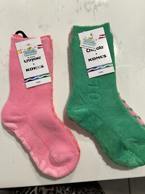 NWT Crayola x Kohls 4 Pair kids socks Size 7-8.5 | eBay