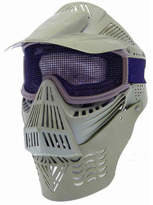 P-Force Soft Full Face Airsoft Mesh Wire Mask - Green AC-6053G | eBay