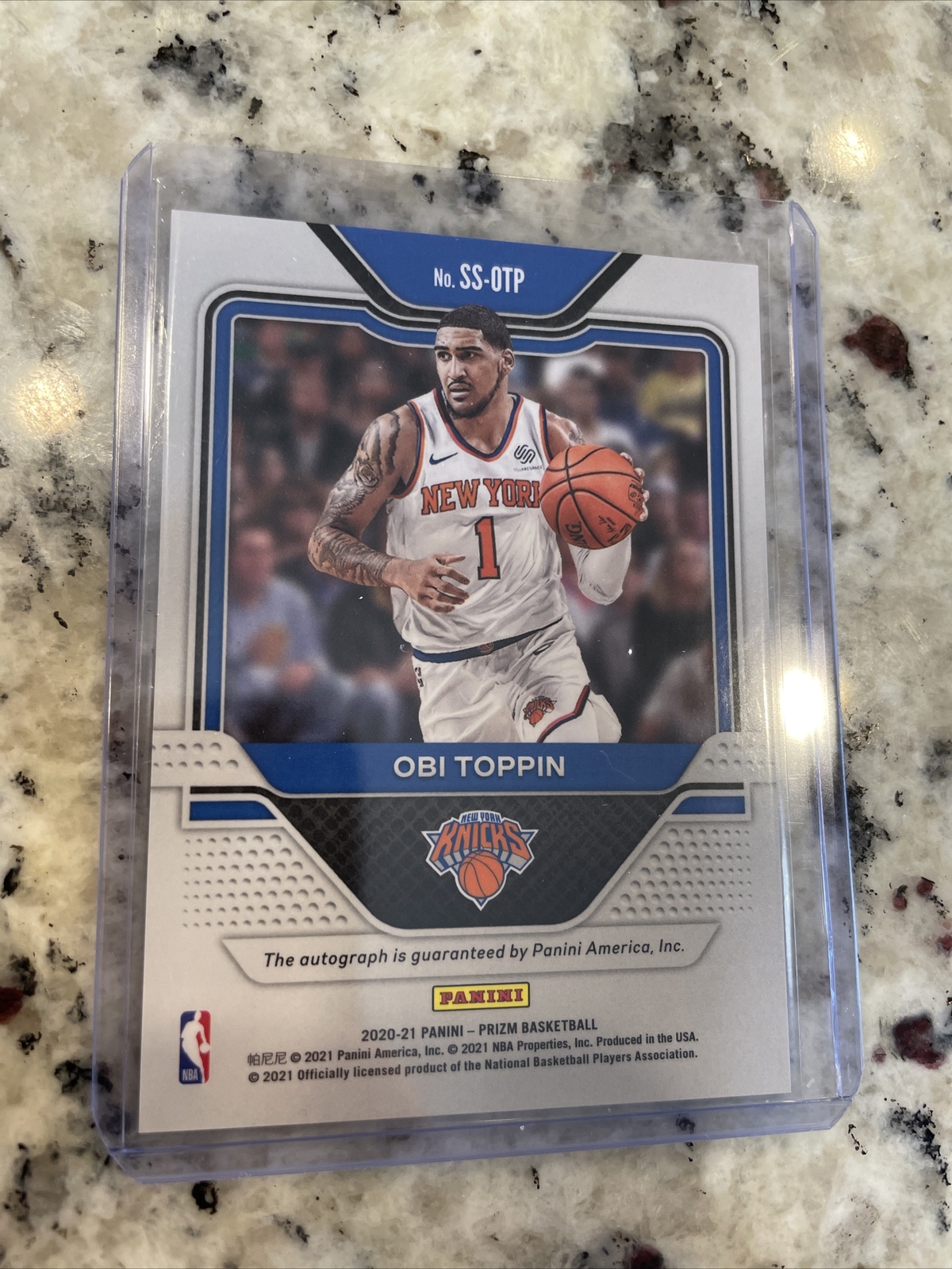 2020-21 Panini Prizm OBI TOPPIN Sensational AUTO Knicks RC Autograph ...