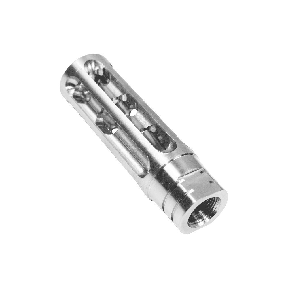 1/2x28 TPI Stainless Steel Linear Compensator 5.56 .223 .22lr Muzzle ...