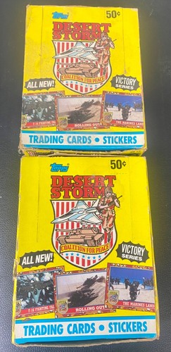 Topps 1991 Desert Storm Victory Series Box 36 Packs Sealed per box lot ...