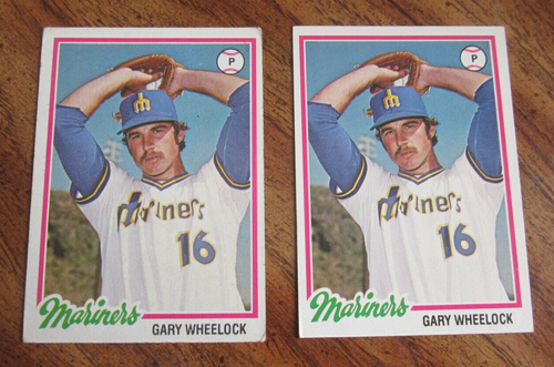 Gary Wheelock Lot of 2 1978 Topps #596 Trading Cards MLB Baseball ...