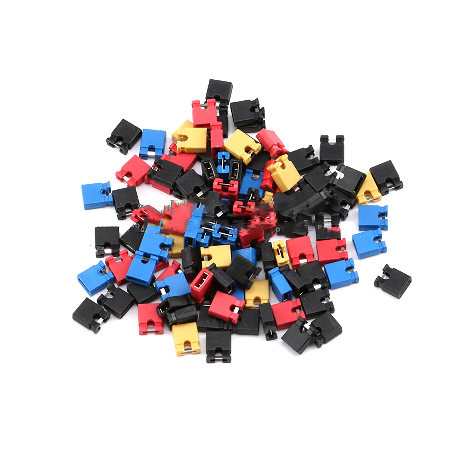 2.54mm Standard Circuit Board Jumper Cap Shunts Short Circuit Connector ...