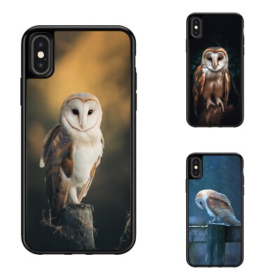 For Apple iPhone Samsung Galaxy wise majestic barn owl Protective Case ...