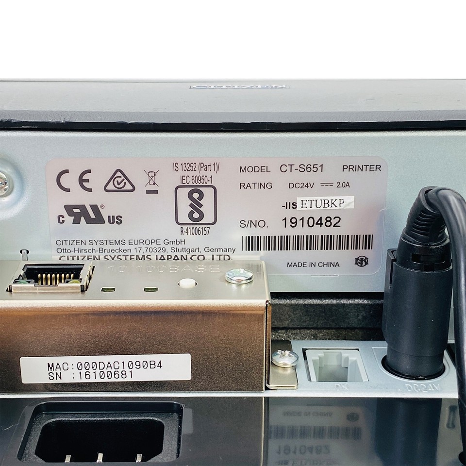 Citizen CT-S651 Network Compact Direct Thermal POS Receipt Printer LAN | eBay