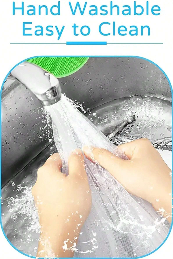 1pc Folding Anti-Fly Mesh Food Cover - Dust & Fly Proof for Outdoor Use ...