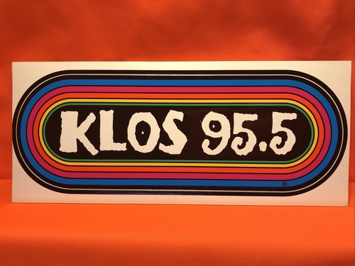 KLOS 95.5 Original Vintage 90’s Rainbow Bumper Sticker | eBay