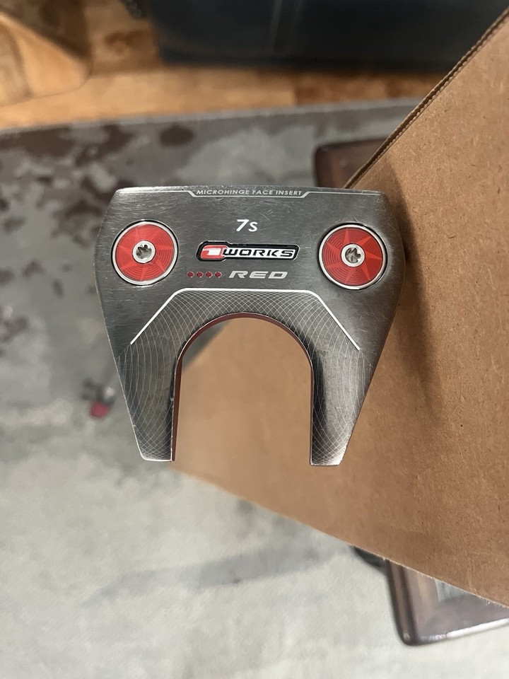 Odyssey O Works Red 7S Putter Pistol Grip! Lefty Putter In Good ...