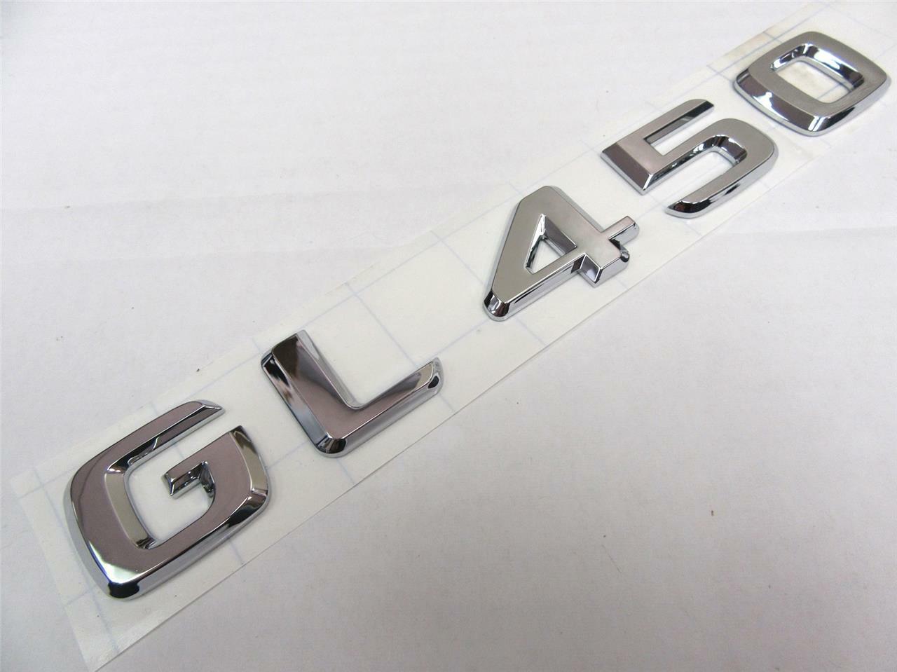 OEM 13-16 Mercedes Benz GL 450 GL450 Rear Liftgate Chrome Emblem Sign ...