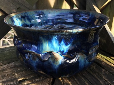 Signed Clark House Pottery Ohr Inspired Ohrigami Ceramic Folded Art Pot ...