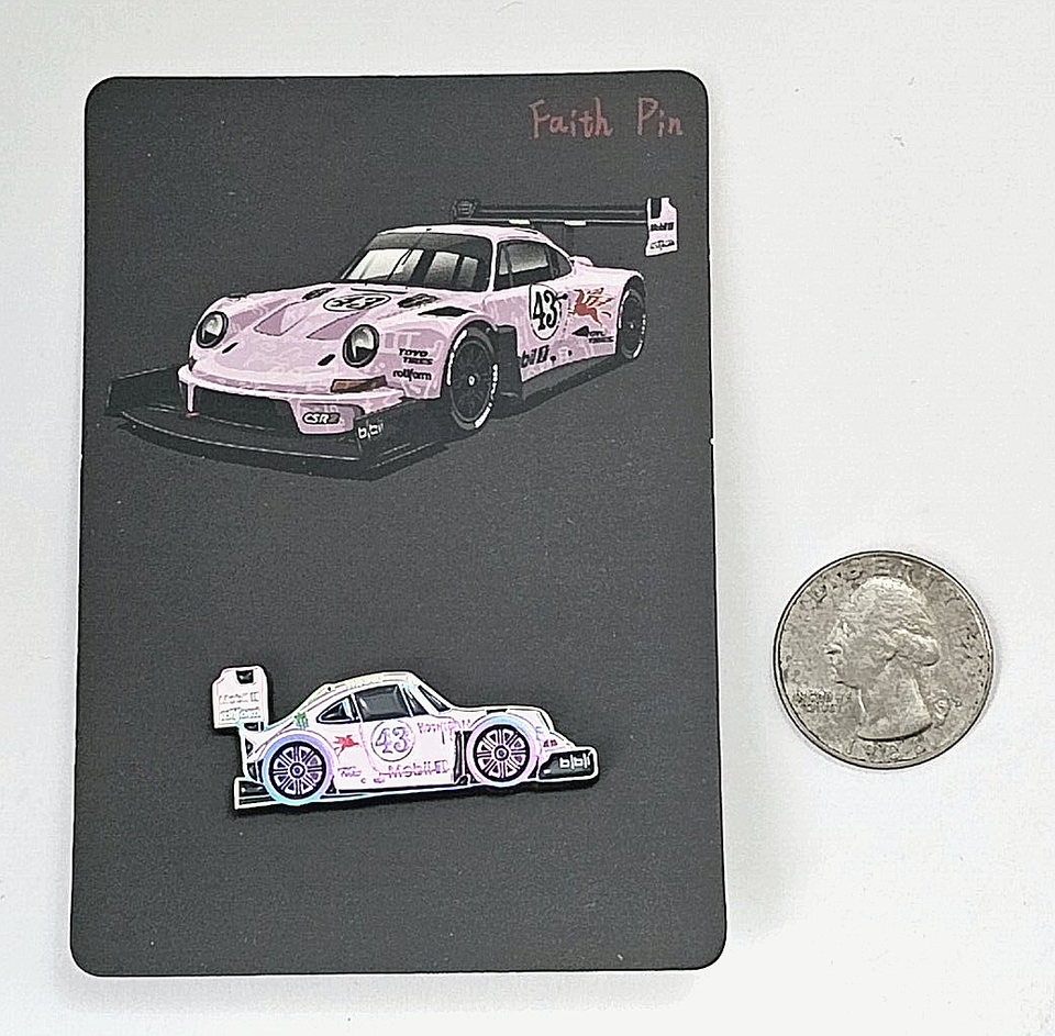 Faith Pins: Ken Block KB43 Porsche "Pink Pig" CHASE L.E. Enamel Pin #14 ...