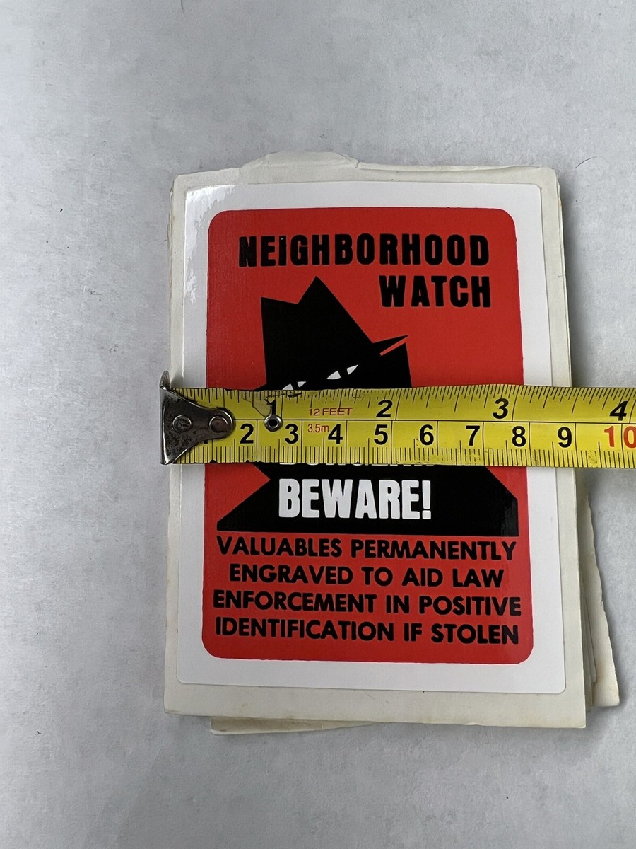 Neighborhood Watch Signs And Decals 20 Altered Neighborhood Watch