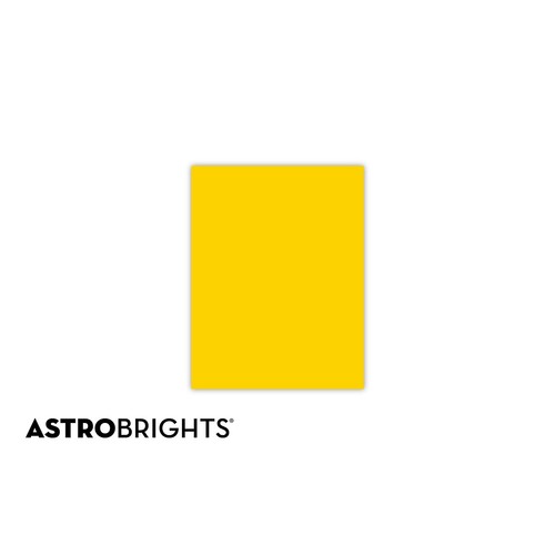 Astrobrights Color Paper 24lb 8 1/2 X 11 Sunburst Yellow 500 Sheets for ...