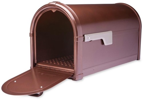 Mailbox Residential Parcel Mail Box Post Mount Hillsborough Copper ...